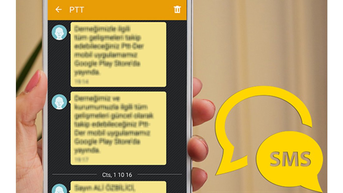 PTT’den ücretsiz SMS hizmeti